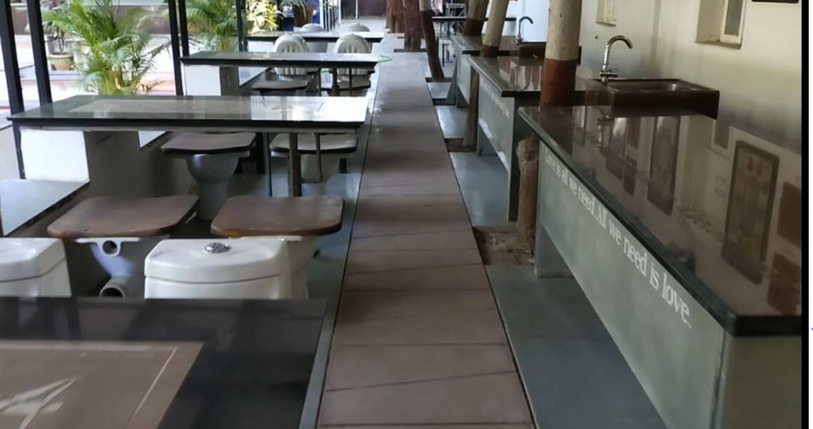 Toilet cafe Ahmedabad Weird restaurant and toilet-themed cafe in India ...